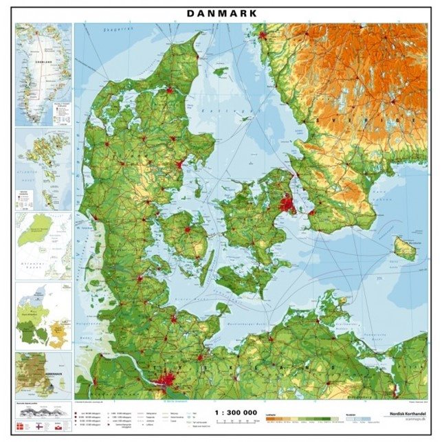 Vandpris på danmarkskort